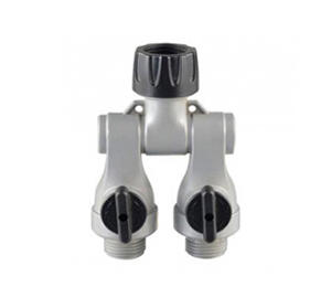 ALUMINUM 2 WAY FULL FLOW HOSE CONNECTOR